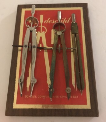 VINTAGE COMPASS AND DIVIDER SET | eBay