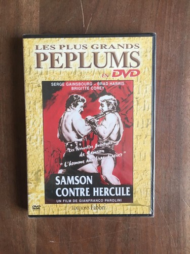 DVD CINEMA PEPLUM samson contre hercule brad harris serge gainsbourg ...