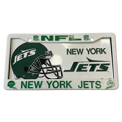 NFL New York Jets License Plate Frame Auto Car Tag Football | eBay