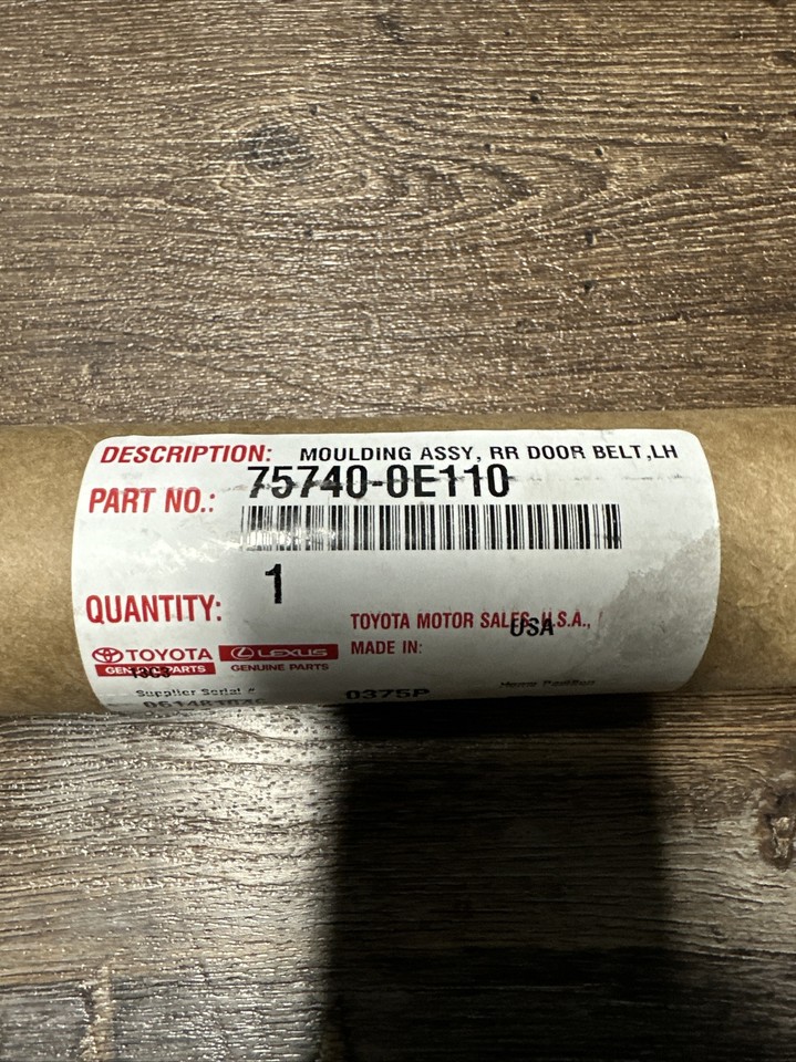 Genuine Toyota Belt Molding 75740-0E110 | eBay