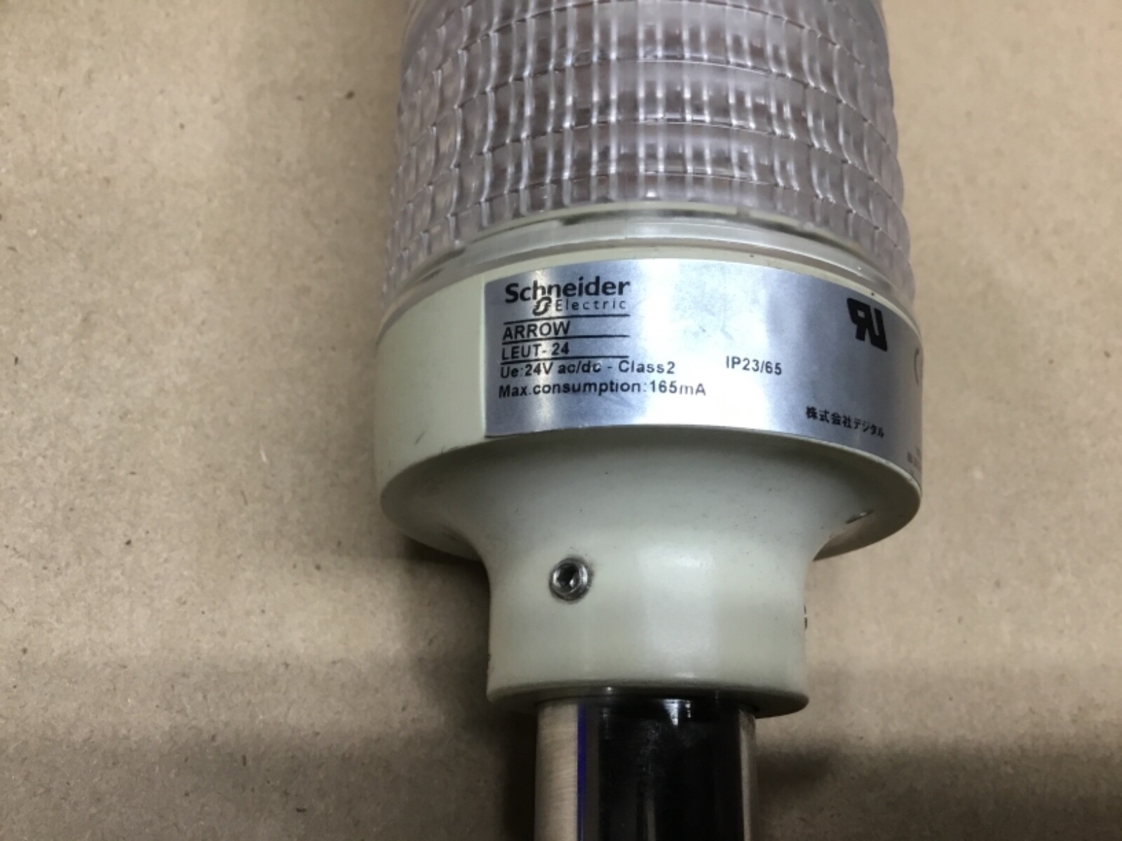 SCHNEIDER ARROW LEUT-24 TOWER LIGHT WHITE 24VAC/DC STACK LIGHT #02J27 ...