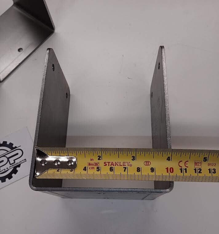 Bolt Down U Shape Post Support Heavy Duty Fence Foot Base Bracket 100mm ...