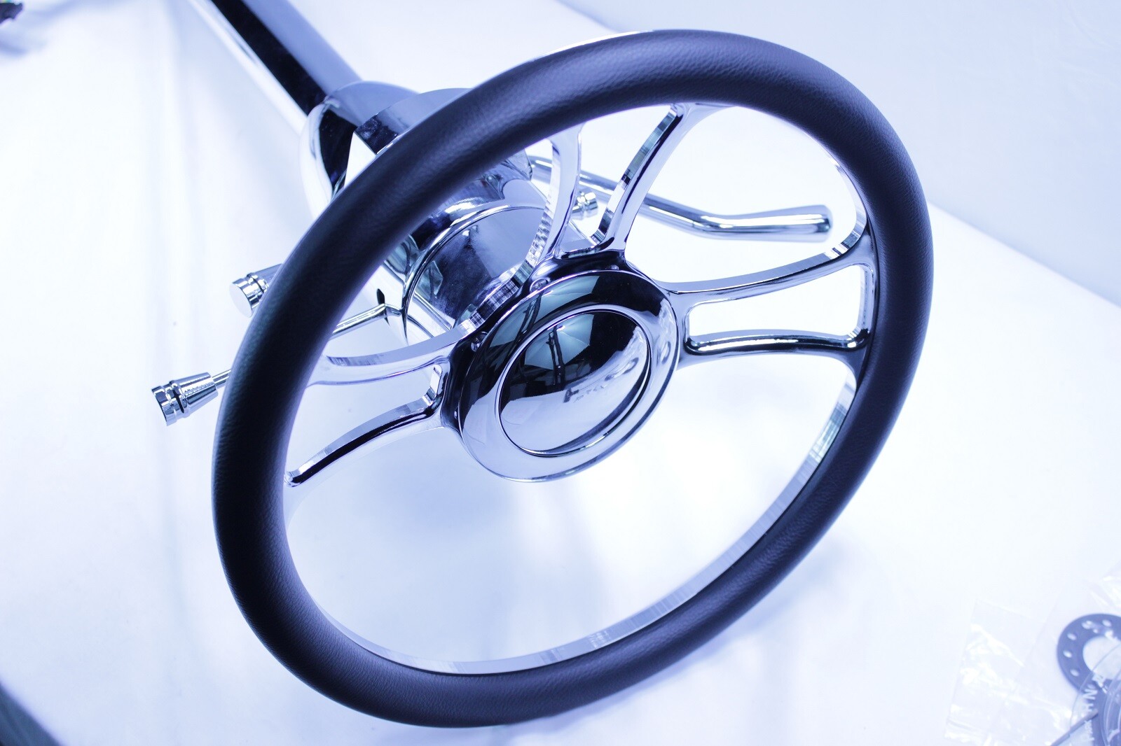 28" Street Hot Rod Chrome Tilt Steering Column Auto Shift With ...