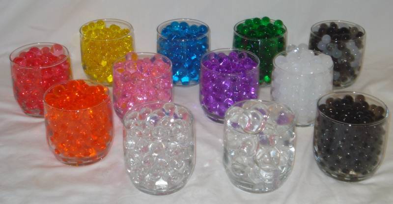 Water beads -USA water jelly beads -29 different colors -each pk makes ...