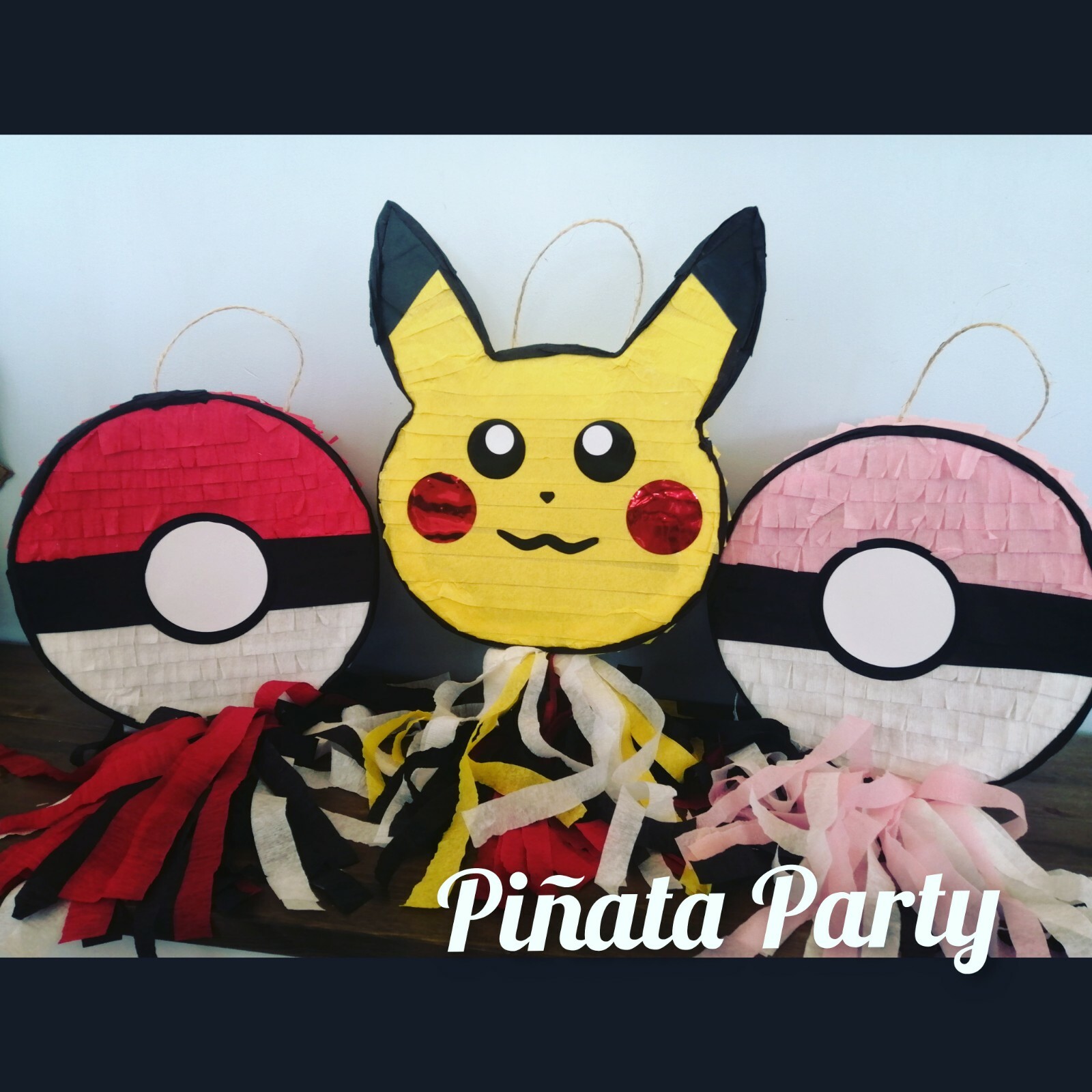 Pikachu pokemon pokeball inspired boy pinata pop smash birthday party ...