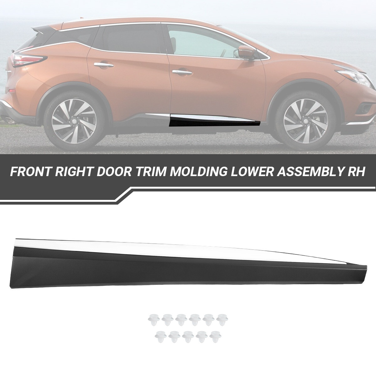 2015-2020 Nissan Murano Lower Front Right Door Trim Molding | 80870 ...