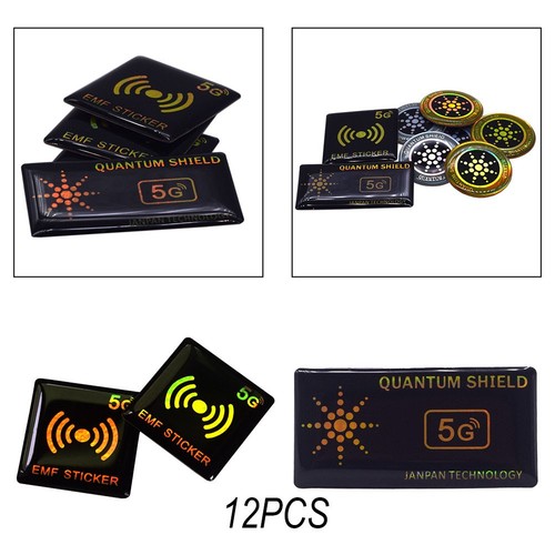 Non Magnetic Anti Radiation Stickers 12 Pack for Electronic Device ...