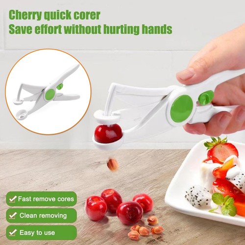 Compact Cherry Pit Extractor Pitter Tool Stainless Steel Olive for Easy ...