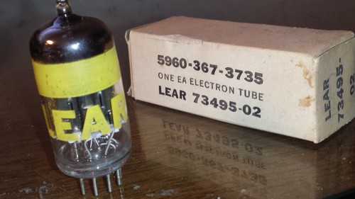 NOS PERFECT TUBE GE (LEAR Brand) 6072A 6072 12AY7 3 MICA US MILITARY ...