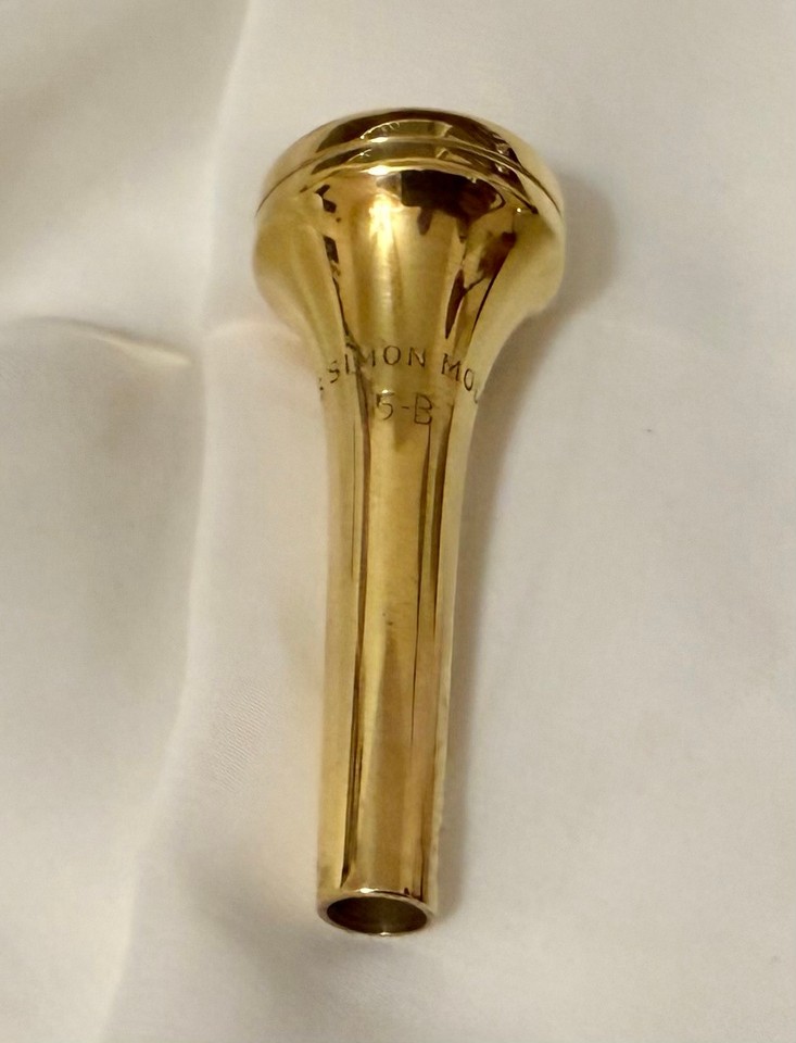 REYNOLDS SIMON MODEL 5B Cornet mthp GOLD PLATE 24 throat | eBay