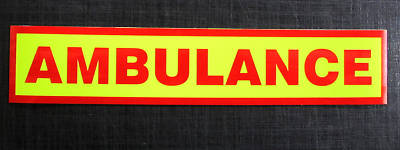 Ambulance Reflective / Fluorescent Sticker | eBay UK