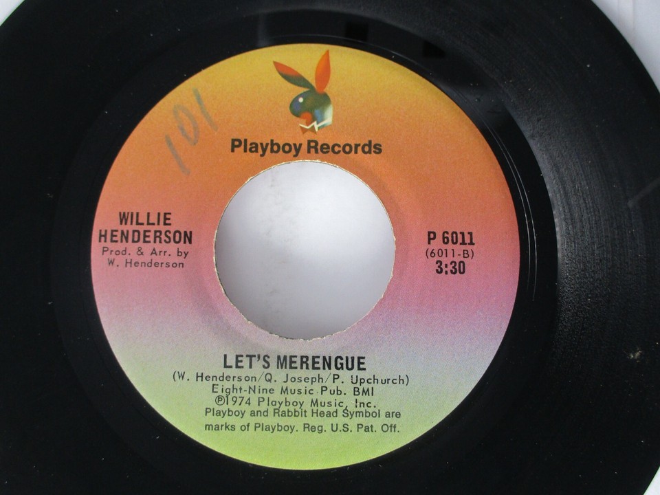 Willie Henderson Gangster Boogie Bump / Let's Merengue 45 Playboy 1974 ...