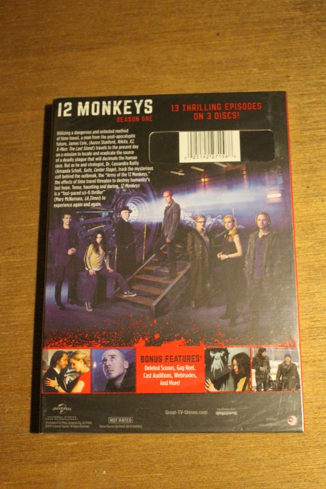 12 Monkeys Season One, 2015, DVD, Factory sealed | eBay