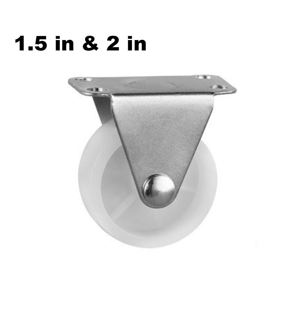 White Plastic Furniture Caster Wheels For Cabinet (Various Types And ...