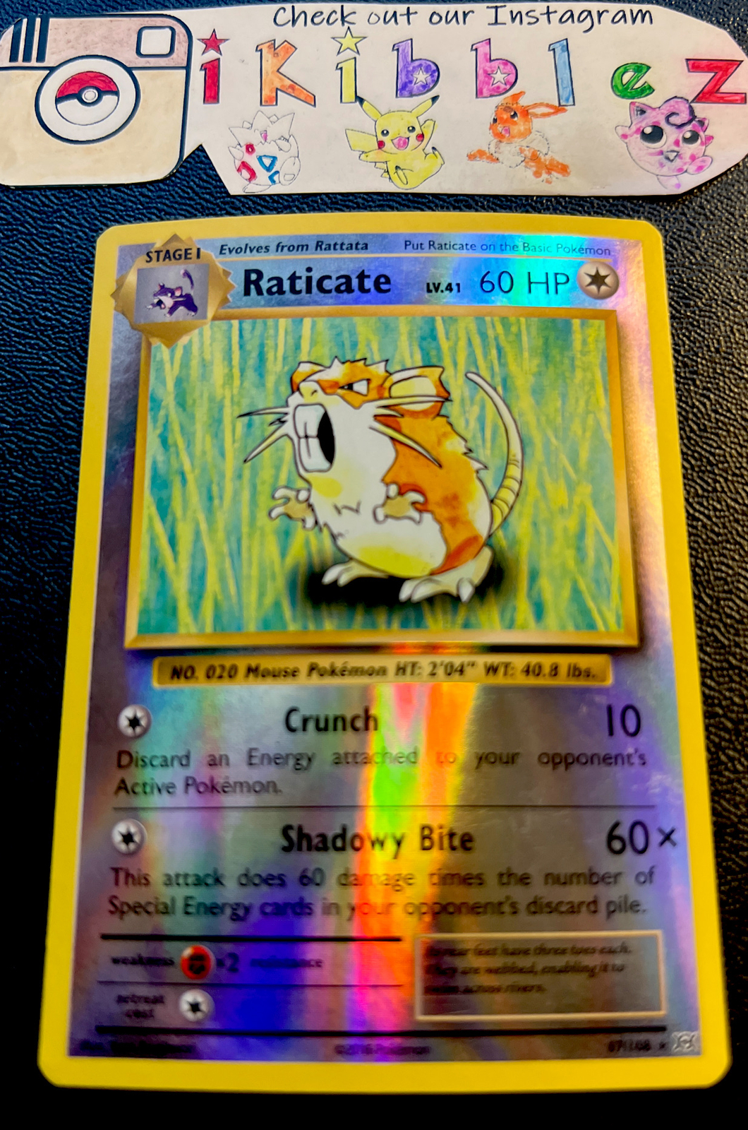Raticate 67/108 LP Reverse Holo XY Evolutions Pokemon Card. Free ...