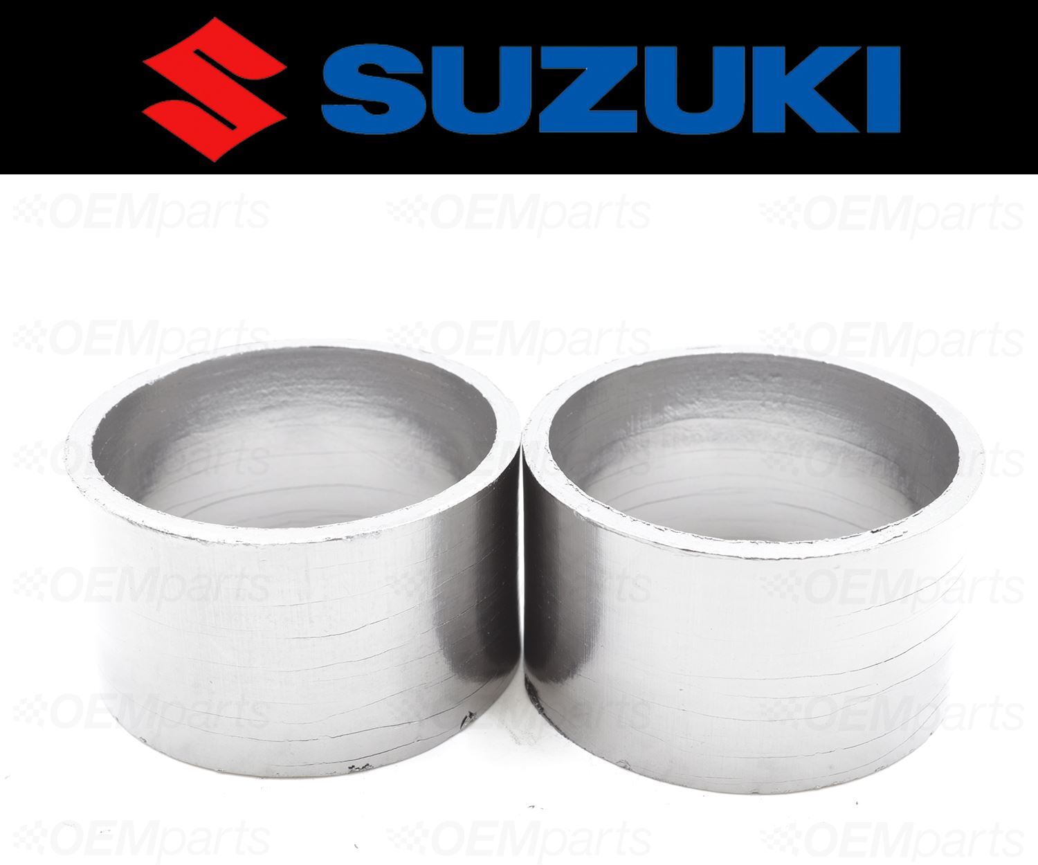 Set of (2) Suzuki GS700-GS1150 Exhaust Muffler Silencer Pipe Connector ...