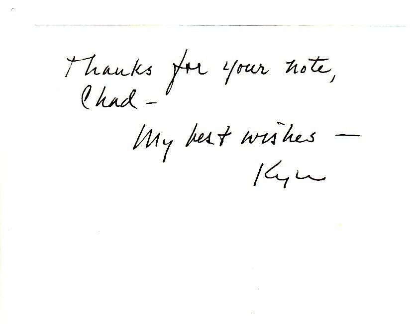 KYLE ROTE NEW YORK GIANTS PERSONALIZED AUTOGRAPHED 8 X 10 PHOTO WITH A ...