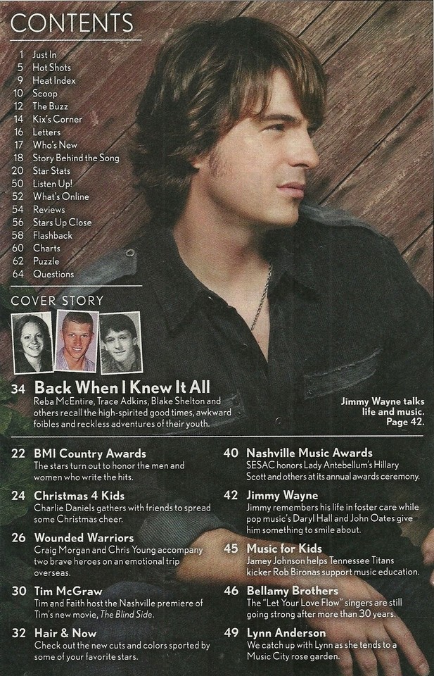 Country Weekly Magazine December 14 2009 Tim McGraw Blake Shelton Reba ...