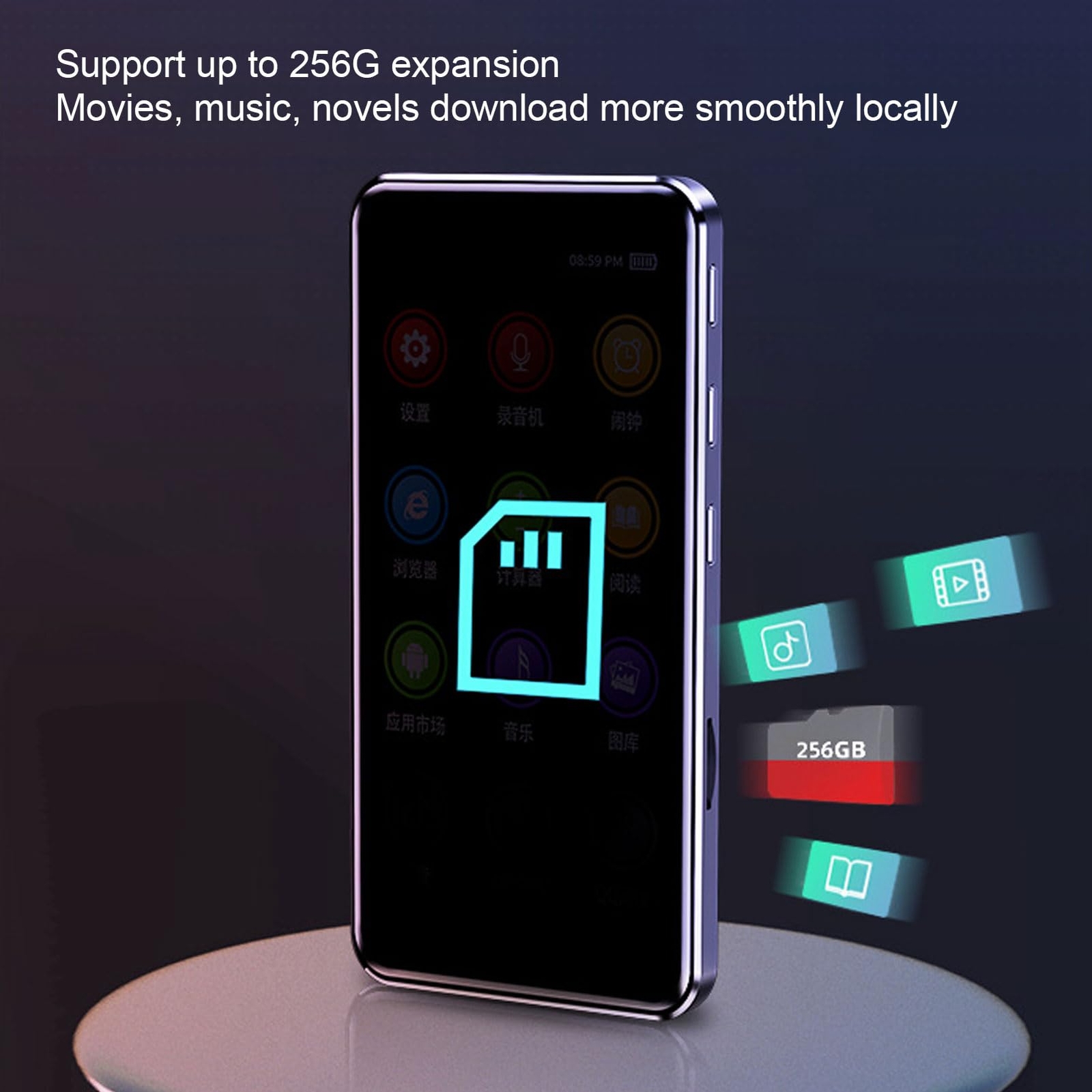 MP4 Player, 3.97 IPS Full Touch Screen MP4 MP3 Player, Android ...