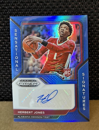 Herbert Jones Rookie Autograph /149 Blue Prizm & Rated Rookie - Lot (2 ...