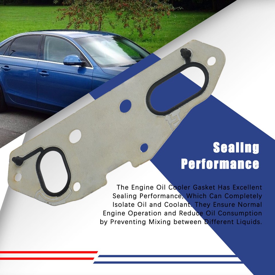 Engine Oil Cooler Seal Gasket Fit for Audi A4 A5 A6 A7 Quattro Q5 Q7 S4 ...