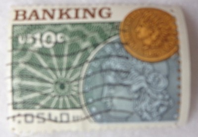 10 Cents Banking US Postage Stamp | eBay