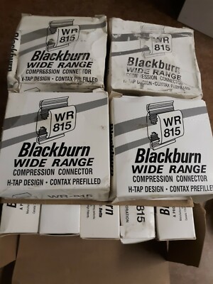TEN (10) BLACKBURN WR815 Wide Range Compression Connectors H-TAP New ...