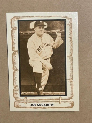 Joe MaCarthy ~ Vintage 1980 Cramer Sports Promotions "Baseball Legends ...