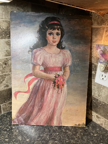 Vintage Mid Century Medeiros Signed Art Print ** Not Framed ** | eBay