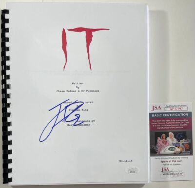 Jack Dylan Grazer Signed IT Full Movie Script Autograph Eddie Kaspbrak ...