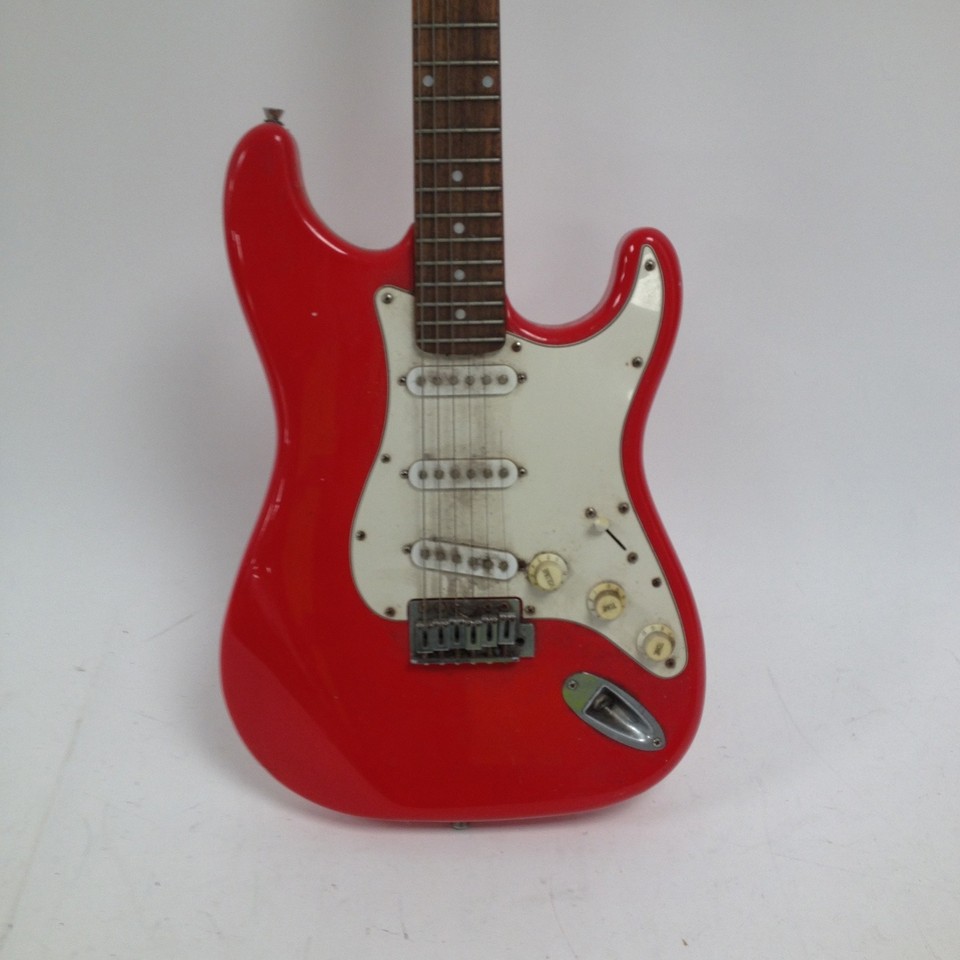 Vintage Red Strat-Style Electric Guitar 6 String Single Item Pre-Owned ...