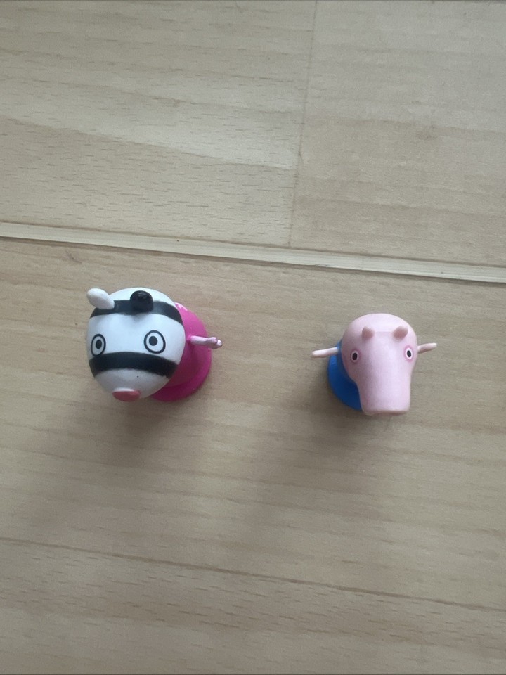 George Pig and Zoe Zebra Figures Stuck on Broads (From Peppa Pig) | eBay