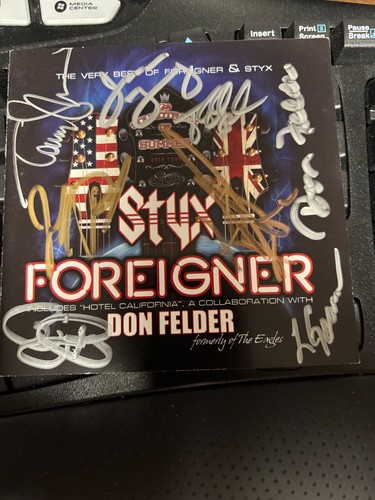 Styx Foreigner Don Felder Soundtrack of Summer Signed CD RARE AUTOGRAPH ...