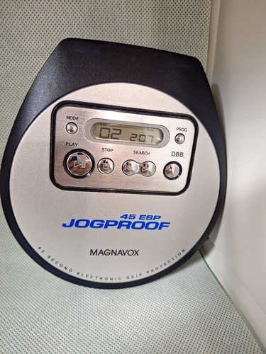 Magnavox Portable CD Player 45 ESP Jogproof Anti-Skip .works. Delta ...