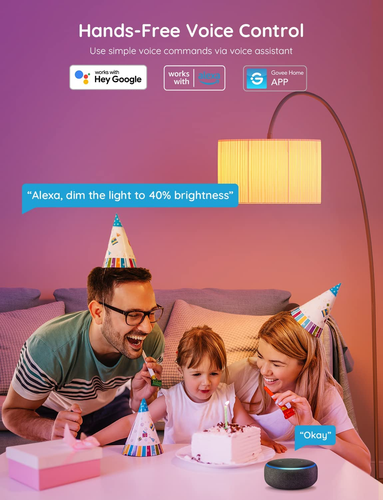 Smart Light Bulbs, Color Changing Light Bulb, Work with and Google ...