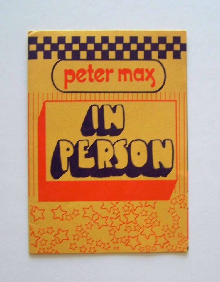 PETER MAX - 1970s Merrill Chase Gallery Invite. Excellent Cond. | eBay