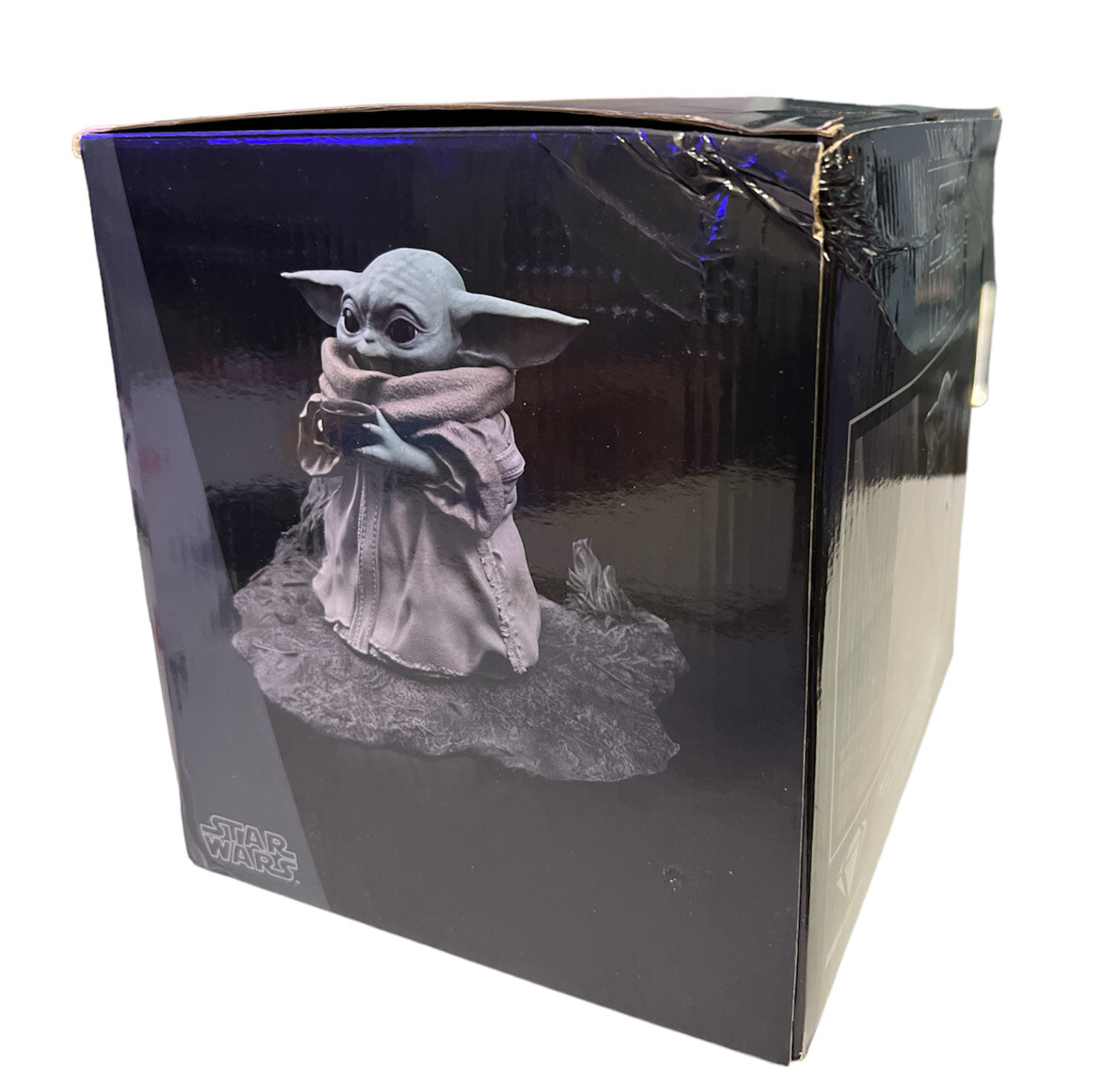 Star Wars The Mandalorian Grogu Child with Soup Bowl 1:2 Statue ...