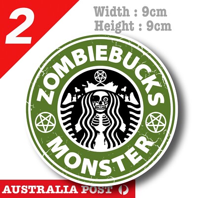 Starbuck Coffee Logo ZOMBIE , Zombie Starbucks Coffee Decal Sticker ...