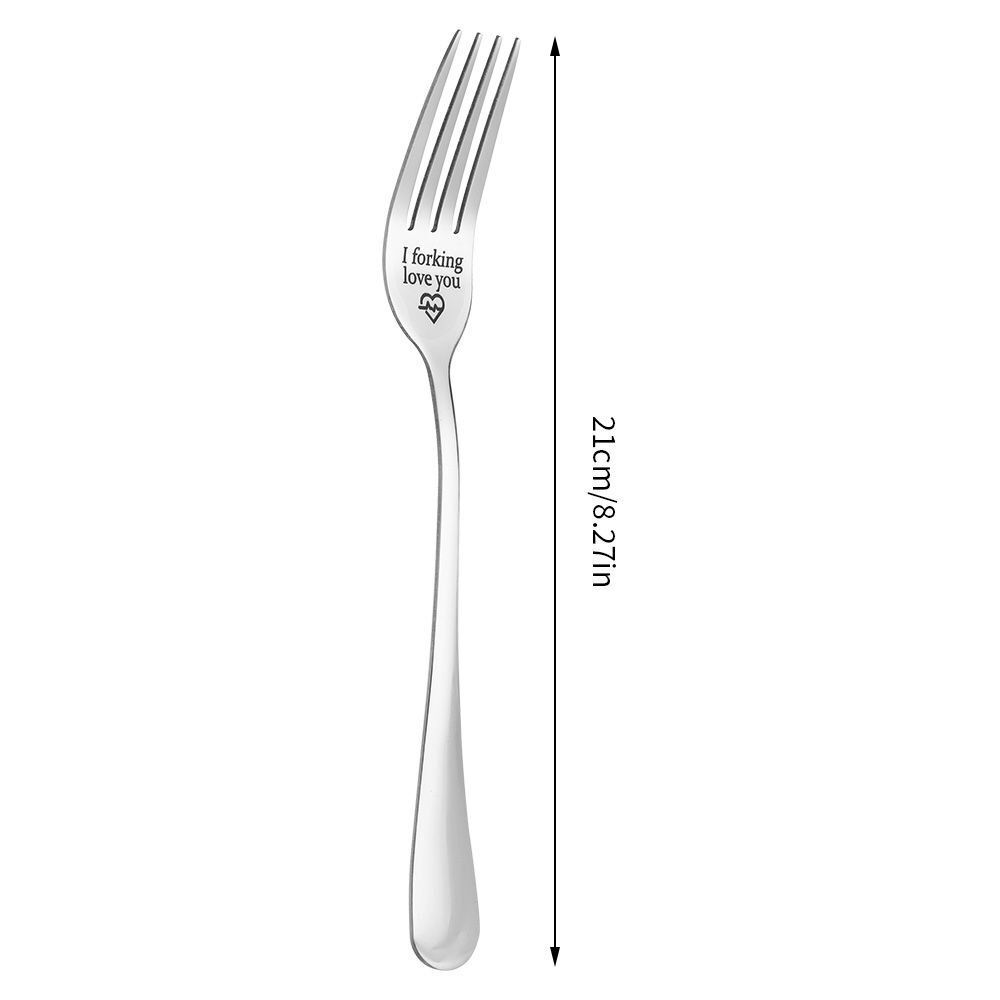 Husband Best Present Valentine's Day Engraved Fork Forking Love Love ...