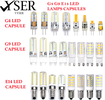 LED Light Capsule G4 G9 E14 Bulbs Replacement Halogen Lamp Energy ...