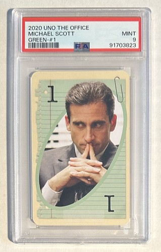 2020 UNO The Office Green #1 Michael Scott | PSA MINT 9 - Brand New ...