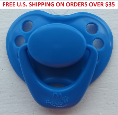 Honeybug MAGNETIC PACIFIER reborn art doll baby newborn handle BLUE ...