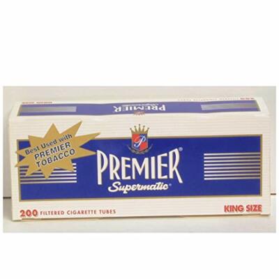 Premier supermatic King Size Filtered Cigarette Tubes 200 Dark Blue [50 ...
