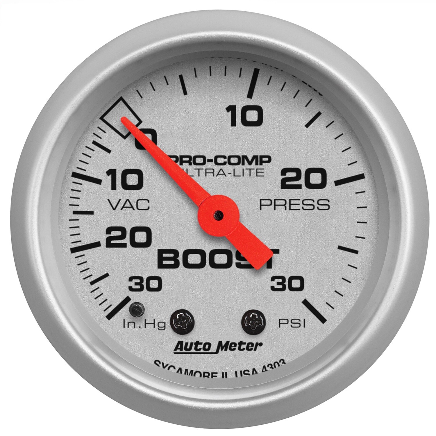 AutoMeter 4303 Ultra-Lite Mechanical Boost/Vacuum Gauge | eBay