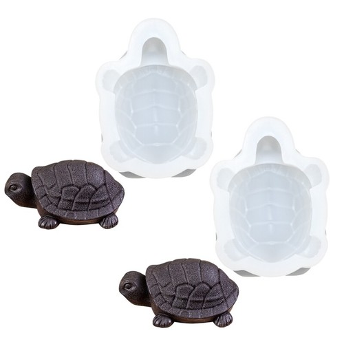 2 Pack Turtles Shape Silicone Baking Molds Chocolates Moulds Cake ...