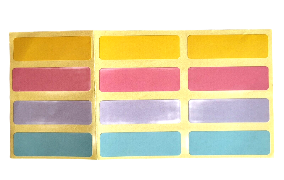 Cash Stuffing Envelope Labels ~ Multi-Color ~ 3 Sheets ~ 20 Pastel ...