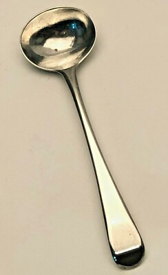 Antique English Sterling Master Salt Spoon, Plain Handle 4" | eBay