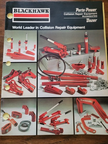 Blackhawk Collision Repair Equipment Access Booklet 1986 Milwaukee ...