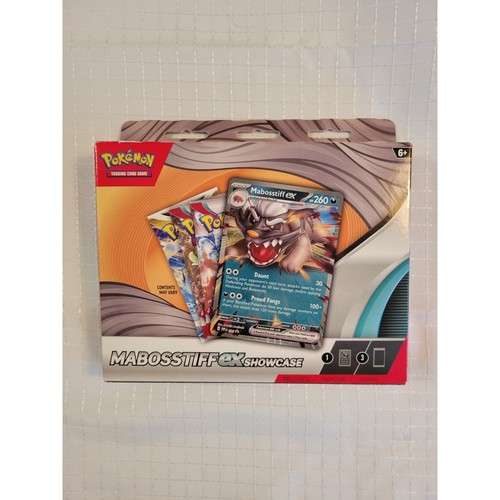 Pokemon TCG Mabosstiff ex Showcase Box 3 Booster Packs & Foil Promo ...