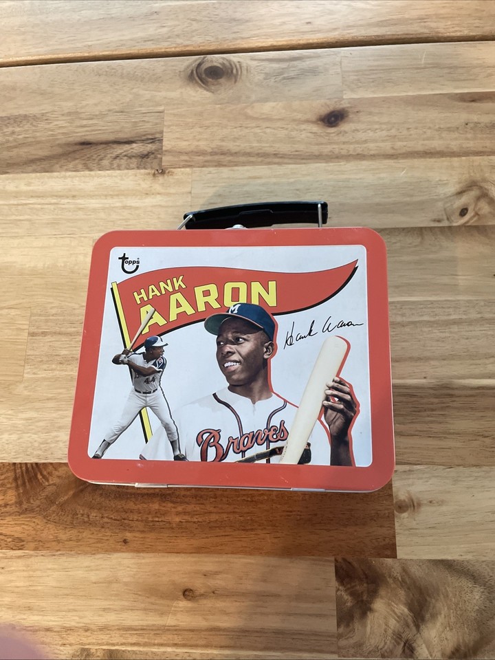 2023 Topps Archives HANK AARON Lunch Box Tin Atlanta Braves Lunchbox | eBay